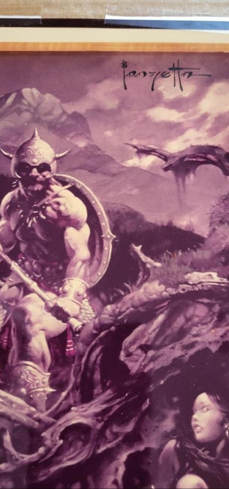 FRANK FRAZETTA print Limited Signed edition 95 of 100, NIGHT WINDS, htf ...