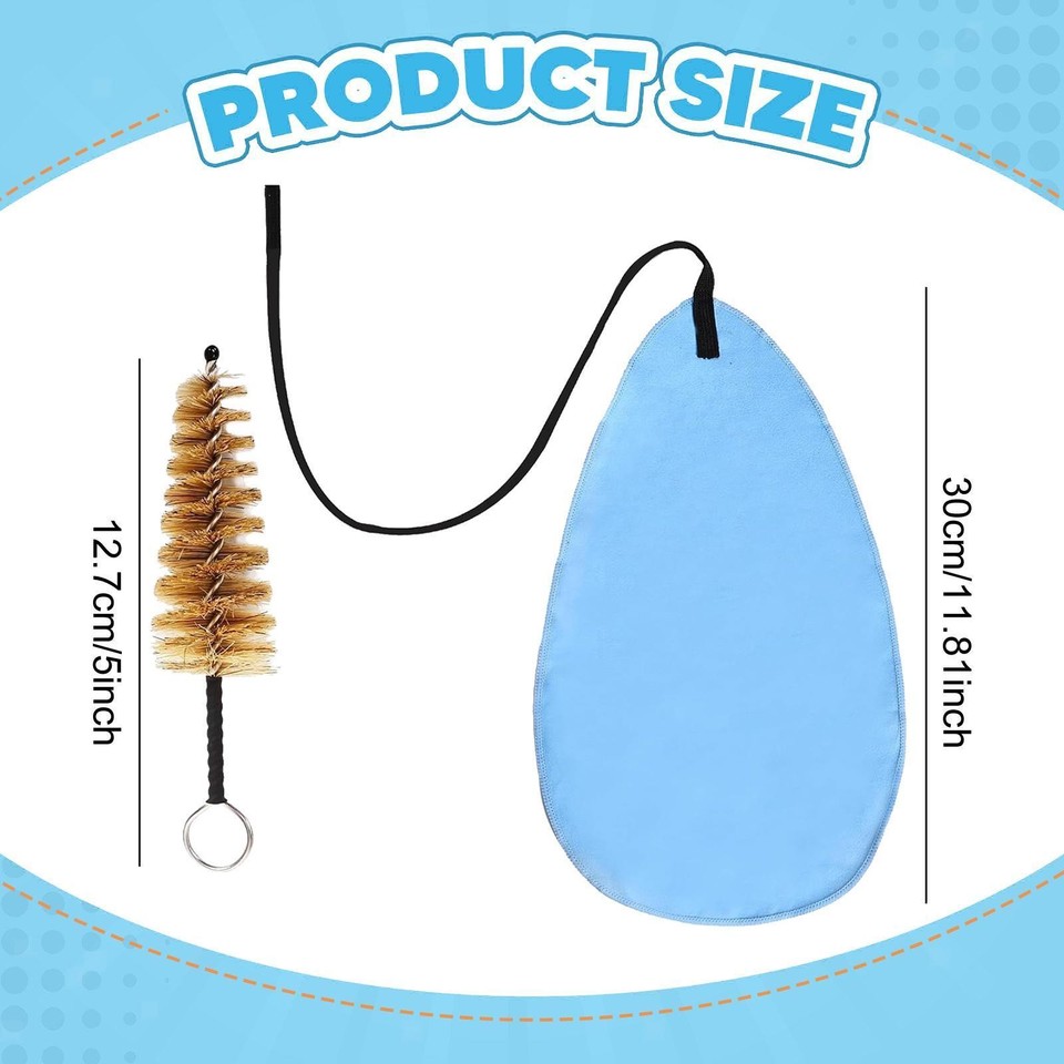 Clarinet Cleaning Kit Wind Instrument Maintenance for Trumpet Piccolo ...