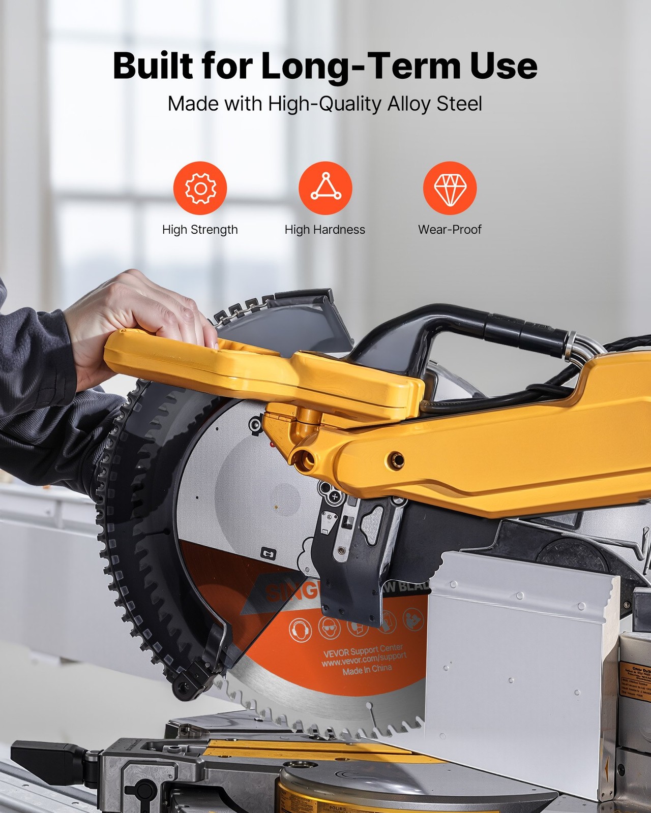 VEVOR Circular Saw Blade,12 inch Diameter,80 Sharp Alloy Teeth,1 inch ...