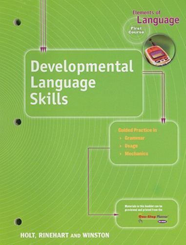 Elements of Language : Developing Language Skills by Rinehart and ...
