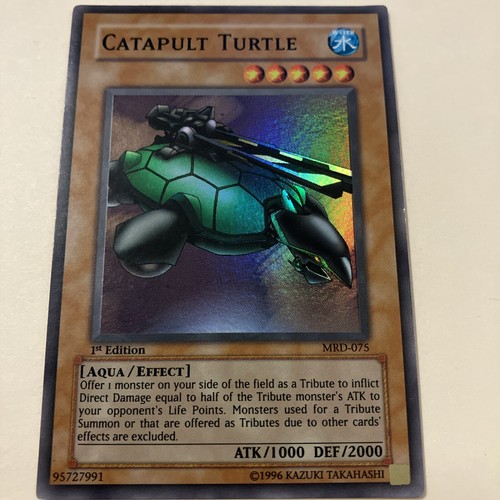 MRD-075 1st Edition Catapult Turtle Yu-Gi-Oh TCG Super Rare yugioh card ...