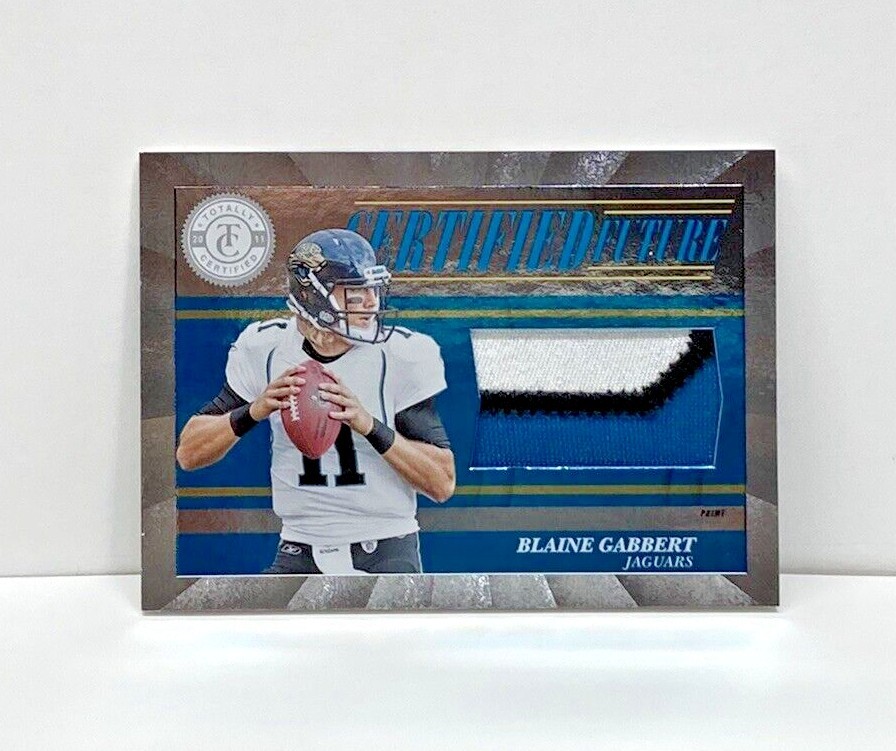 2011 Totally Certified BLAINE GABBERT Future Materials Prime /49 Card ...