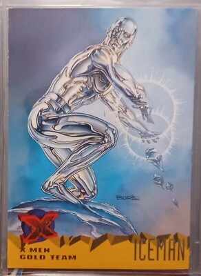 1995 Fleer Ultra Marvel X-Men Trading Card X-Men Gold Team Iceman #103 ...