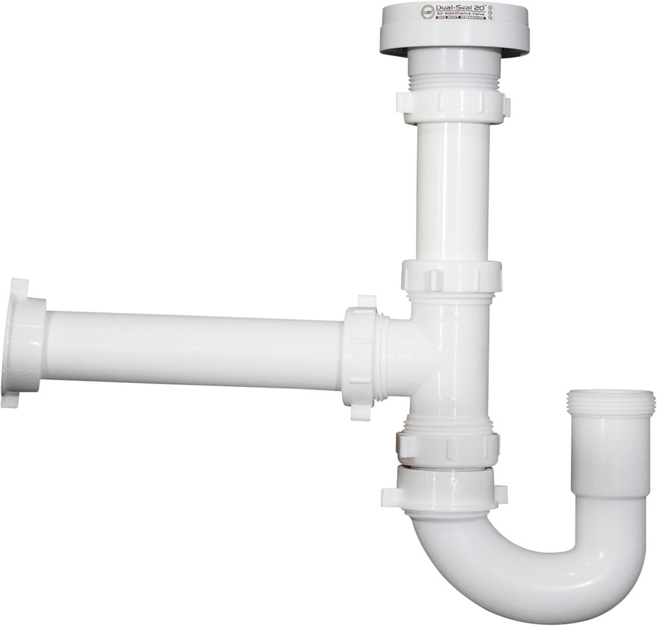 1-1/2" Air Admittance Valve Trap Assembly Kit with Dual Sealing ...