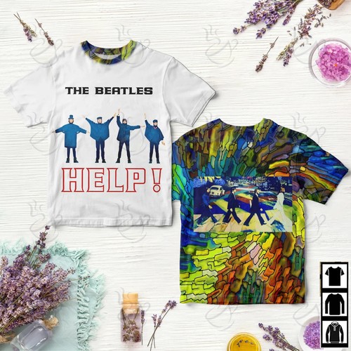 Rock Band The Beatles Help T-Shirt, Music Lovers T-shirt Size S-5XL ...