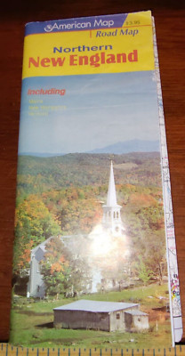 2004 American Map Northern New England Road Map Maine Vermont New ...