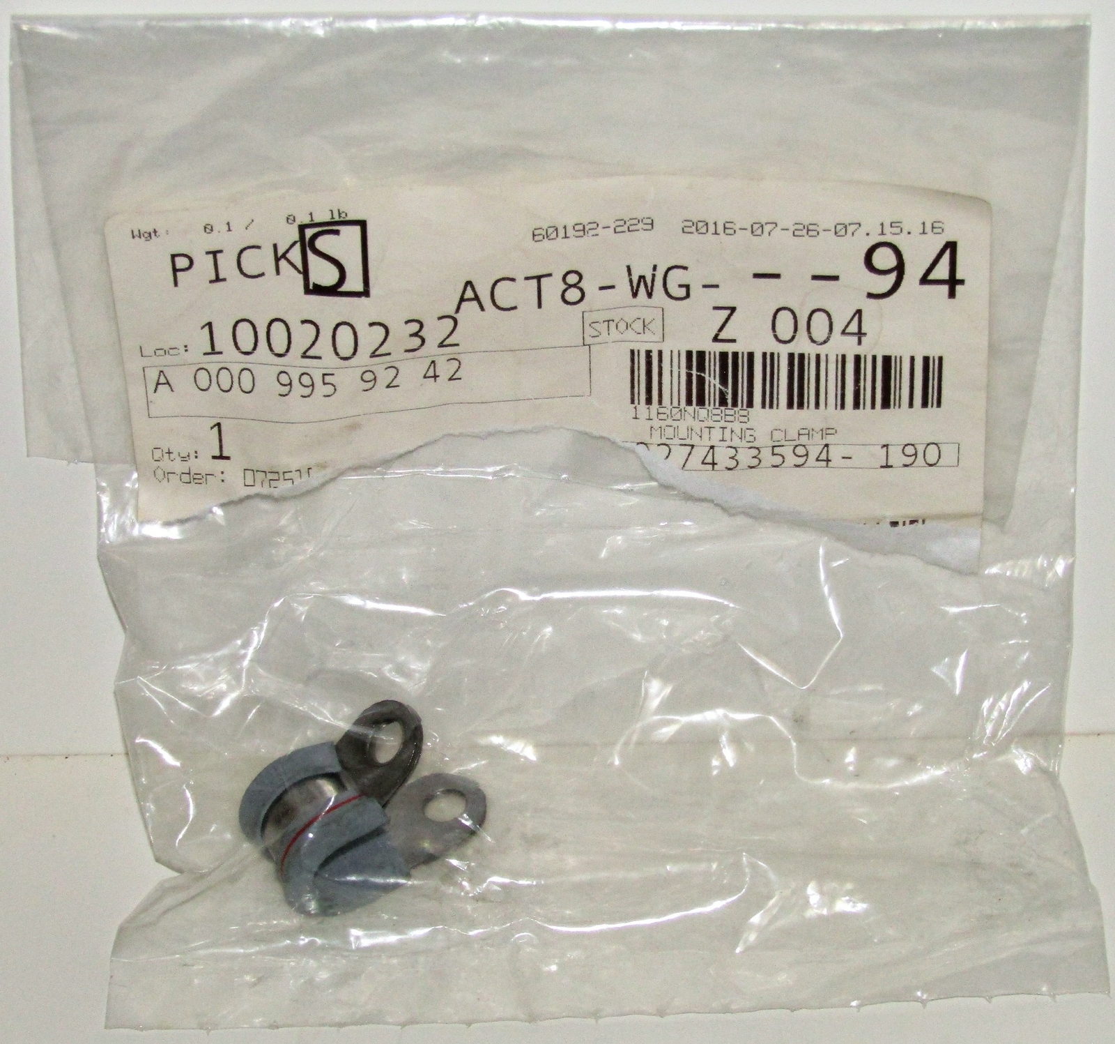 NUEVA ABRAZADERA DE MONTAJE GENUINA MERCEDES BENZ PIEZA DE FABRICANTE ...