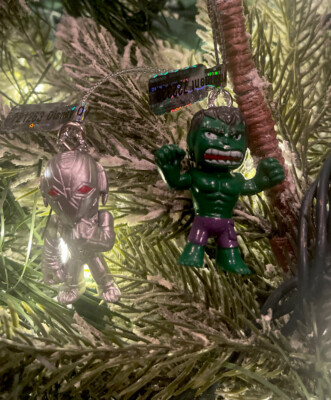 2025 2ct (Hulk & Ant man) Mini Christmas Tree Ornaments Avengers New | eBay