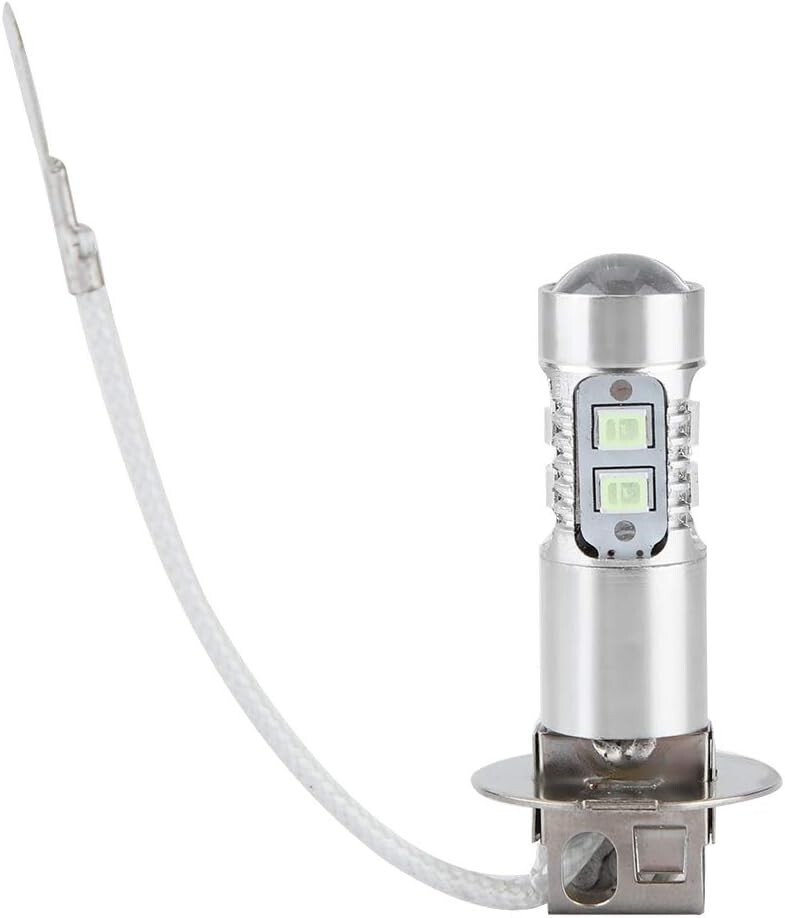 2 Light Bulbs H3 A 10 Leds IN 6500K White For Tail Light Headlight Car ...