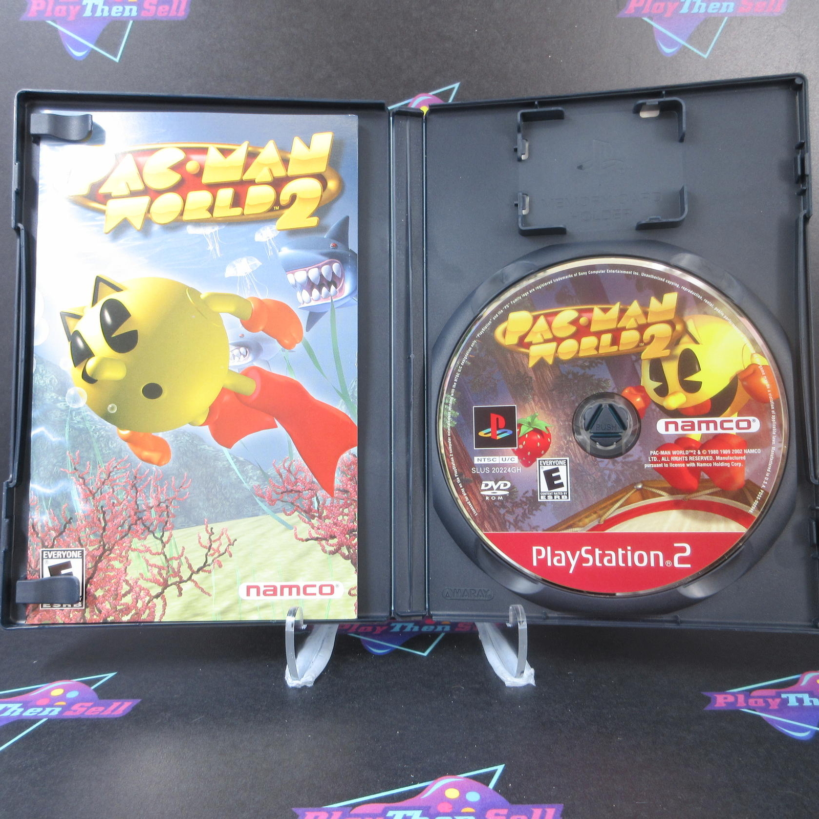 Pac Man World 2 Greatest Hits + Reg Card PS2 PlayStation 2 AD CIB ...