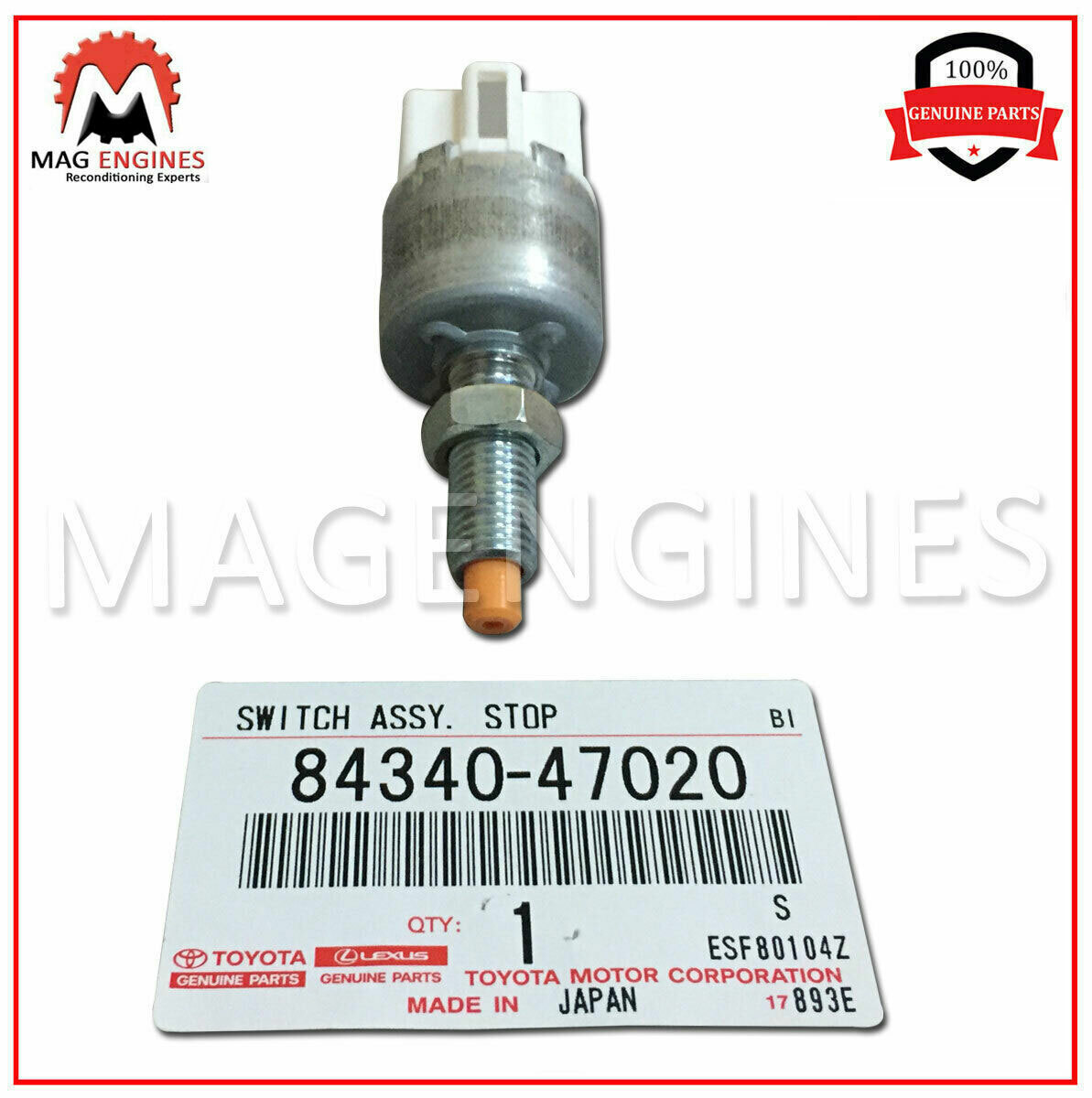84340-47020 GENUINE OEM SWITCH ASSY, STOP LAMP 8434047020 | eBay