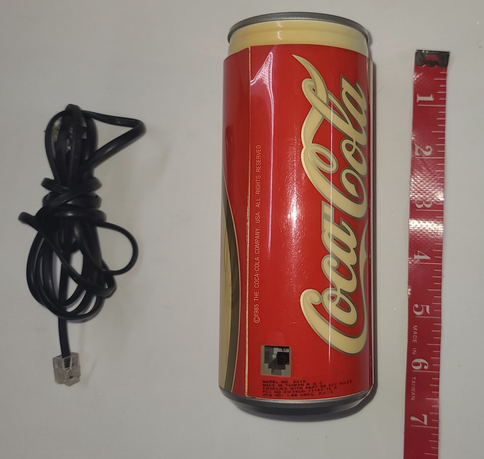 Vintage Coke Coca-cola plastic soda pop can telephone 1985 Works ...