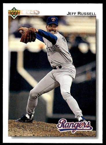 1992 Upper Deck Baseball Card Jeff Russell Texas Rangers #695 | eBay