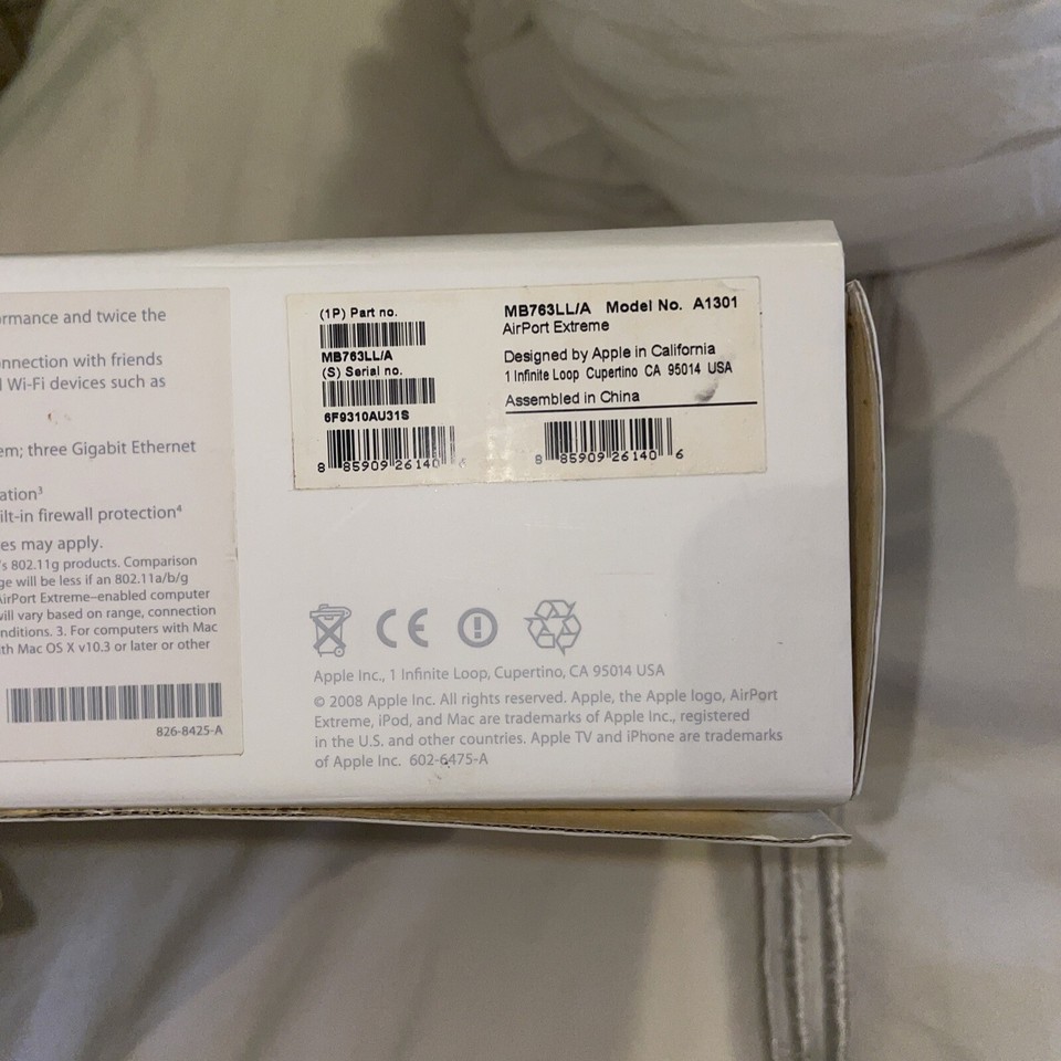 Apple Airport Extreme 802.11N Wi-Fi A1301 Wireless Router Tested ...