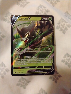 Zarude V 022/185 | Pokemon TCG Vivid Voltage | Full Art Ultra Rare NM ...