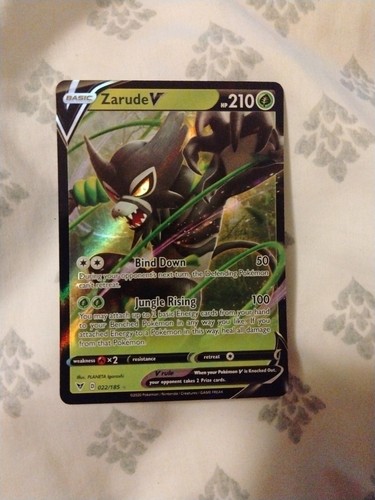 Zarude V 022/185 | Pokemon TCG Vivid Voltage | Full Art Ultra Rare NM ...