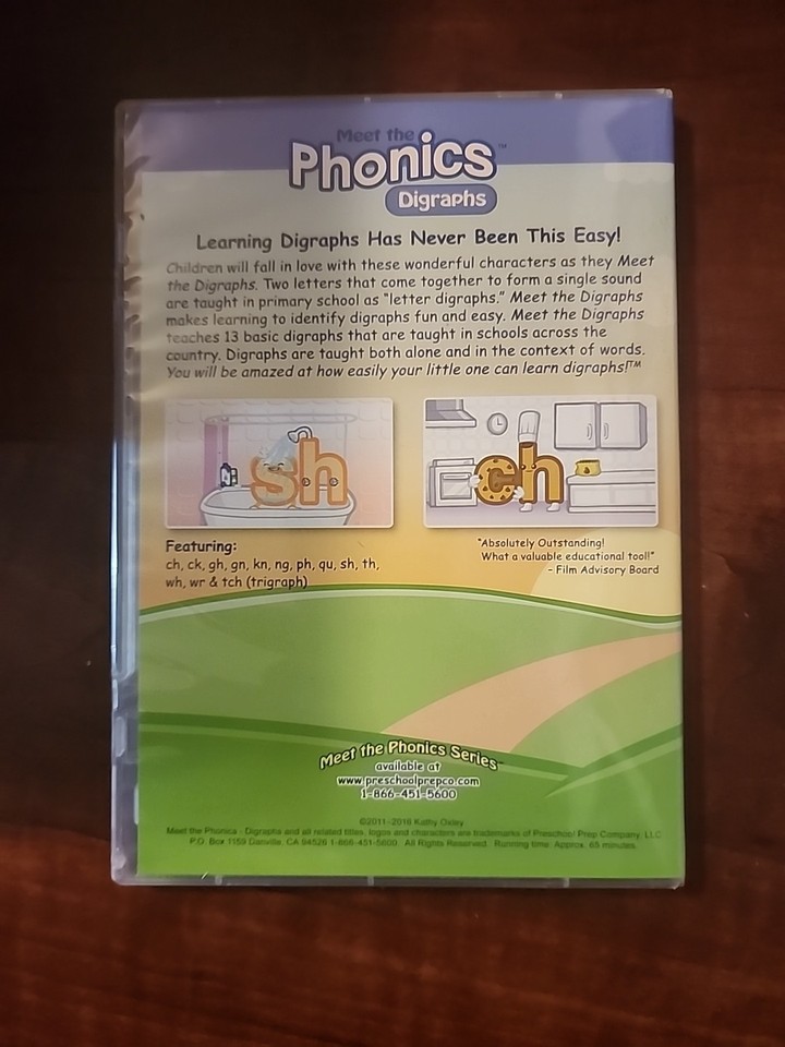 Preschool Prep, Meet The Phonics Digraphs DVD | eBay