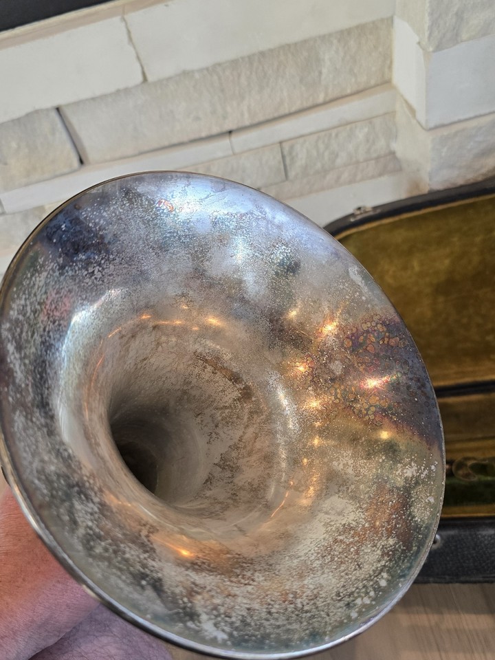 Original Frank Holton Horn Silver Tuba | eBay