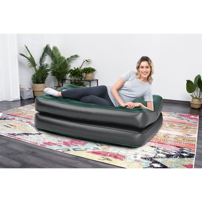 Multi-Max 5-in-1 Inflatable Air Couch Double Sofa Lounge Recliner Bed ...