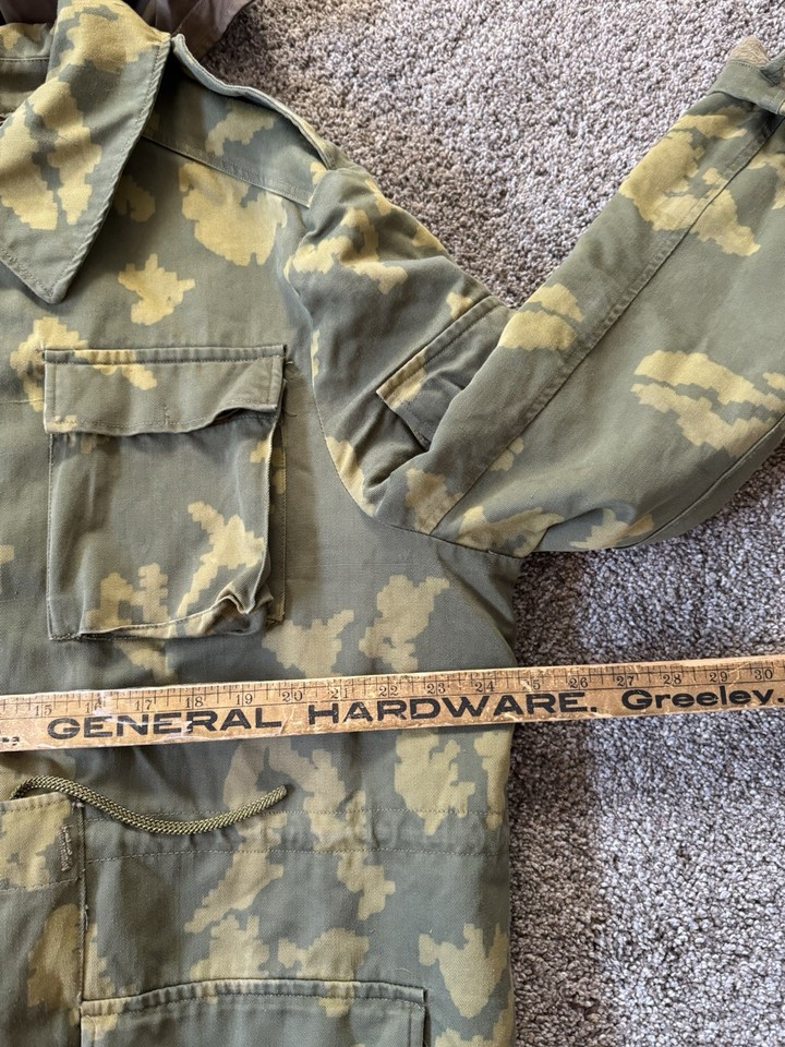 Vintage Soviet russian camo birch frontier guard winter jacket Lined ...