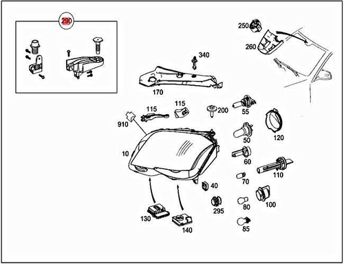 Mercedes-Benz 2048201414 Genuine OEM Repair Kit for sale online | eBay