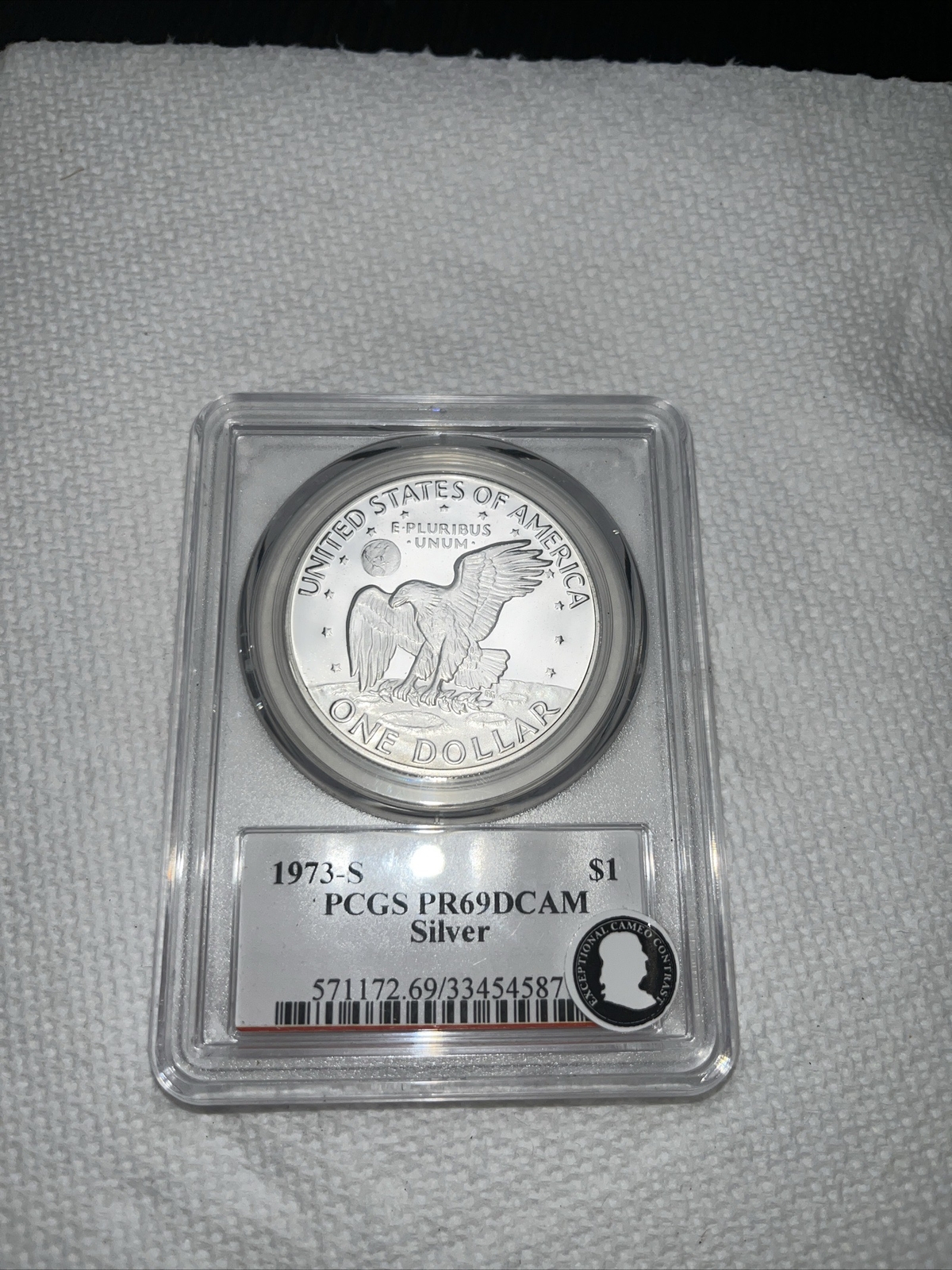 1973 S Eisenhower Dollar PR69 DCAM ECC PCGS Certified | eBay
