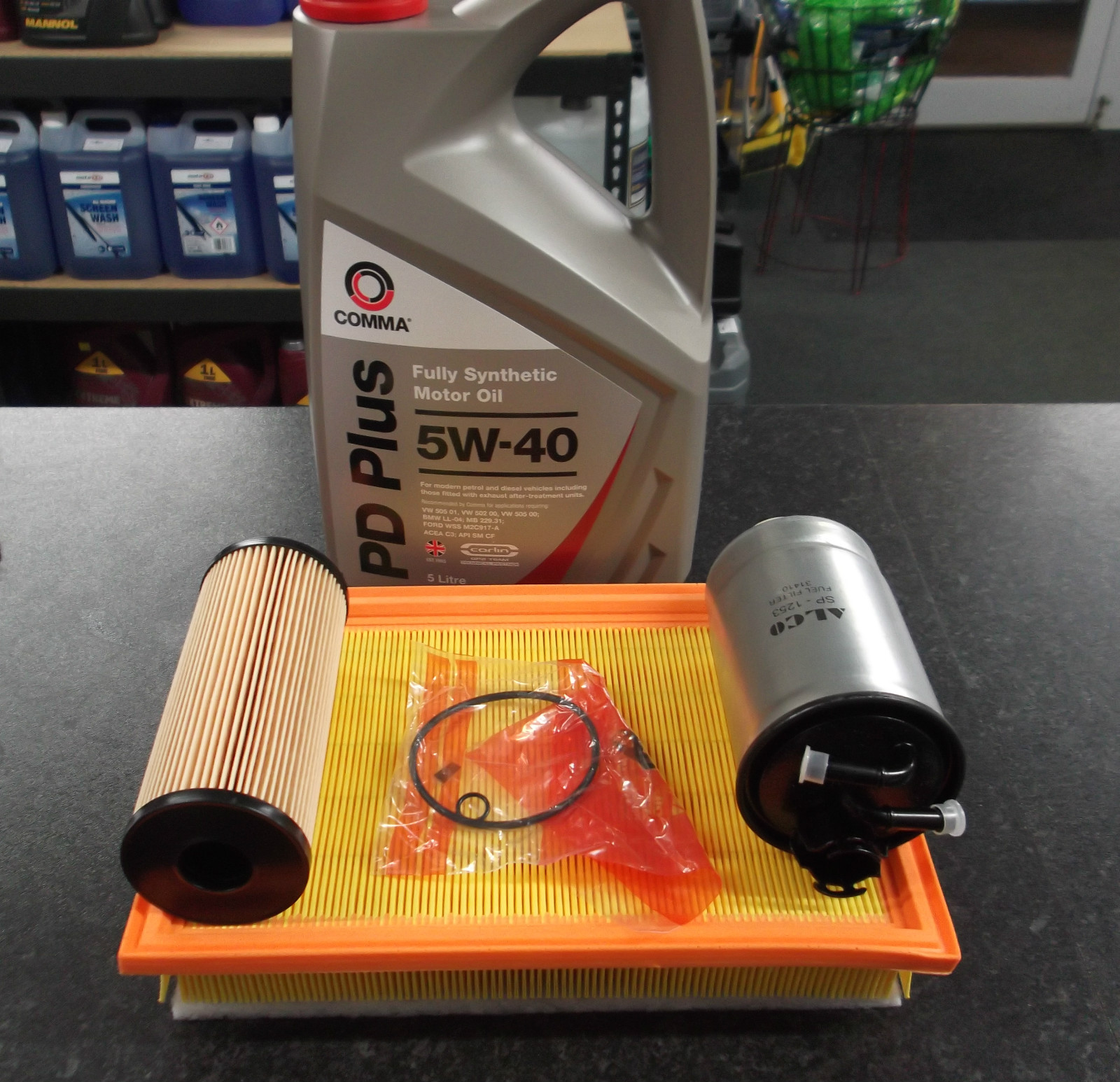 FORD GALAXY 1.9TDI SERVICE KIT OIL AIR FUEL FILTERS - AUY - ALCO COMMA ...