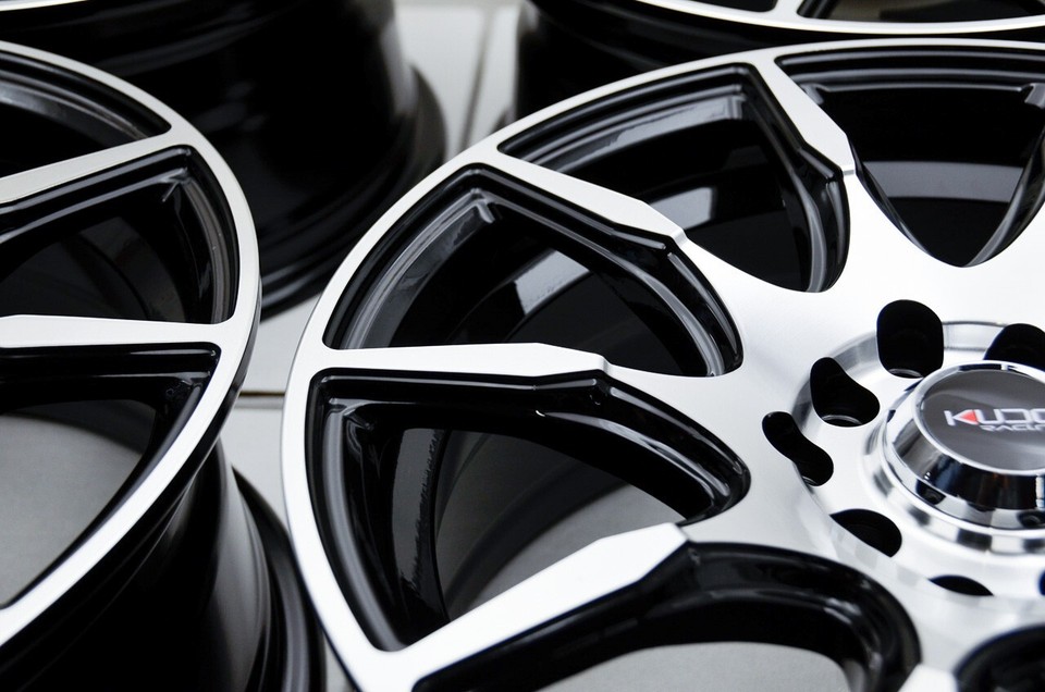 15" Wheels Rims Black 5 Lug Honda Accord Civic Toyota Corolla Prius ...