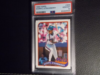1989 TOPPS #300 DARRYL STRAWBERRY PSA 10 !!! | eBay