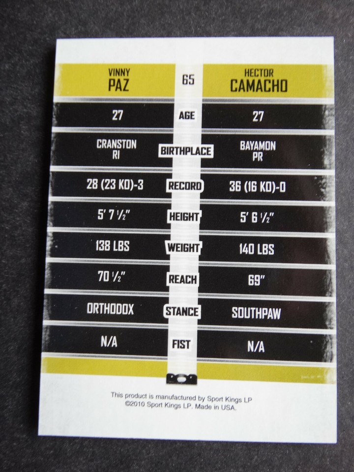 2011 Ringside Boxing Round One Gold Cards Complete Your Set U Pick List ...