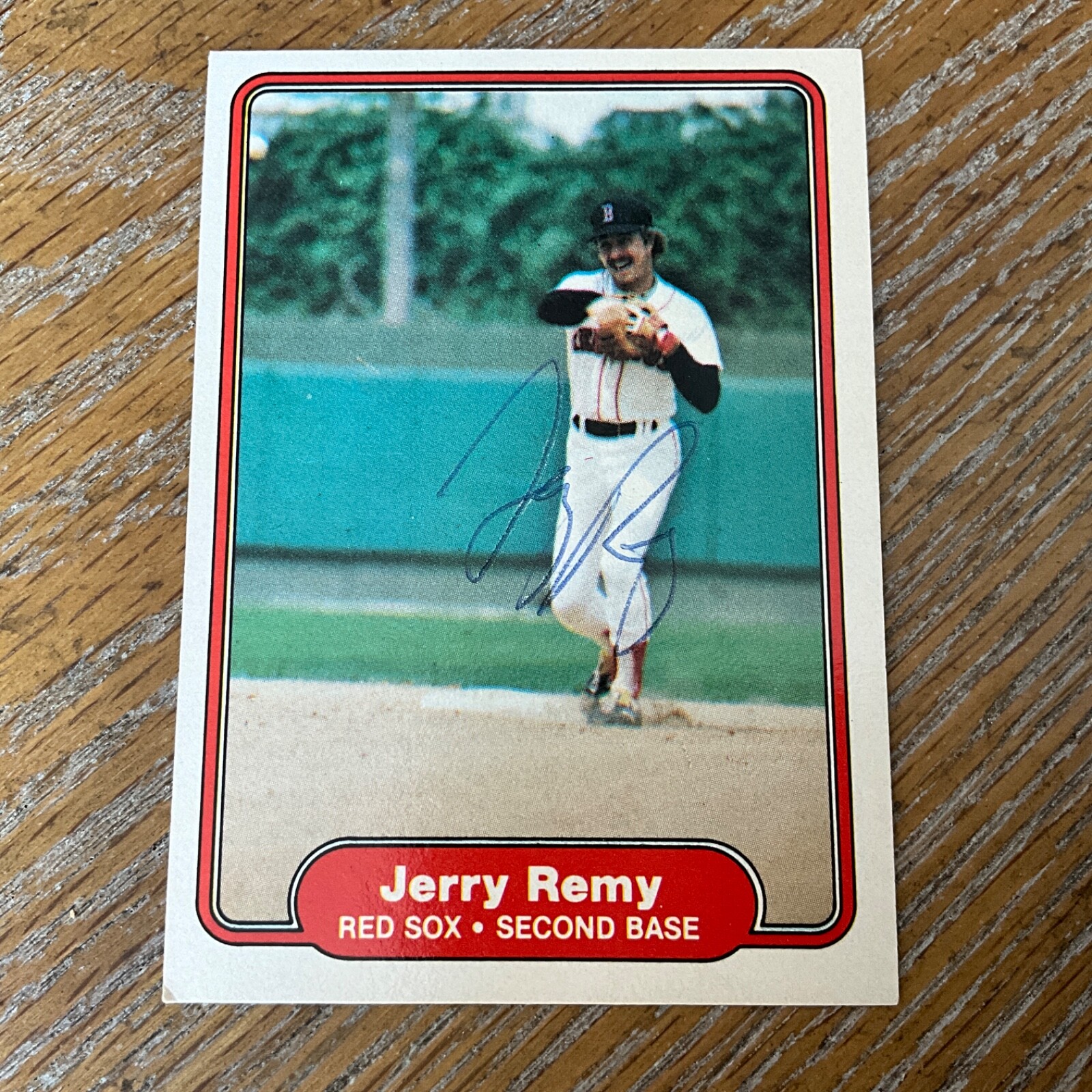 Autographed 1982 Fleer JERRY REMY (DEC). #L-1 | eBay