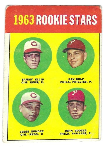 1963 Topps Rookie Stars Ray Culp Boozer Ellis #29 SEE SCANS FOR COND ...