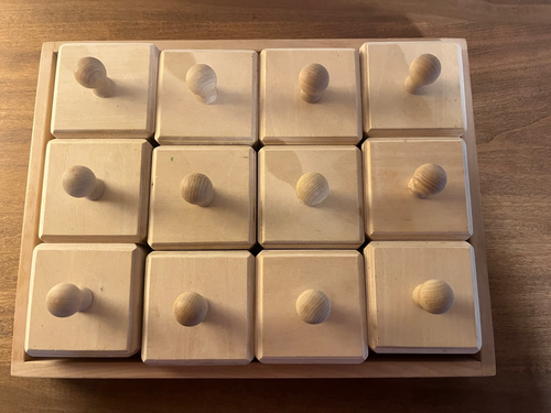 Wooden Listening Blocks Auditory Sensory Montessori Learning 12 Blocks ...