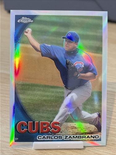 2010 Topps Chrome Refractors Chicago Cubs Baseball Card #138 Carlos ...
