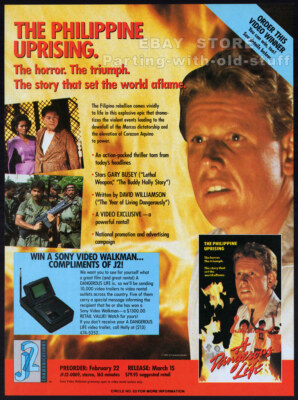 A DANGEROUS LIFE__Original 1990 Trade print AD / promo__GARY BUSEY ...