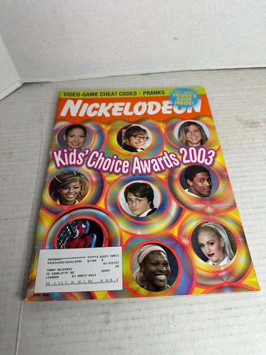 nickelodeon magazine April 2003 Kids choice awards | eBay