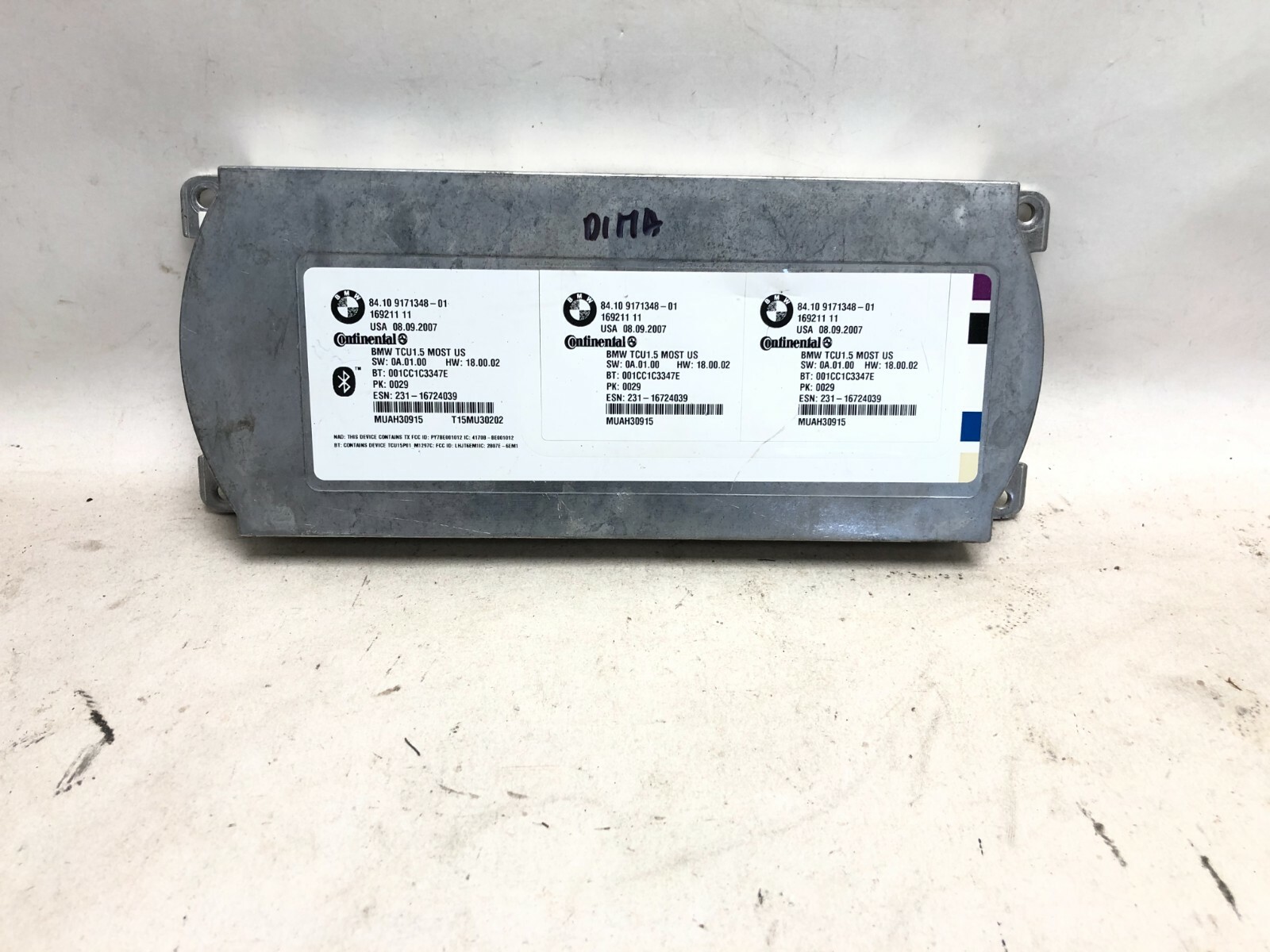BMW Continental TCU 1.5 MOST US Telematics Control Unit E70 E90 E87 E60 ...