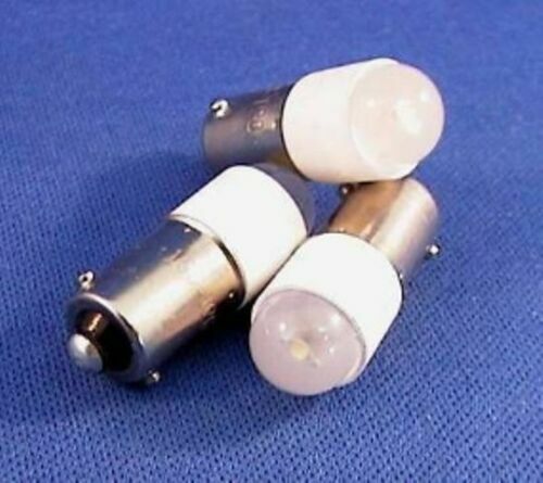 LED White Bulb Ø9mm Bayonet T3-1/4 BA9S 120V AC/DC 15mA Pilot ...