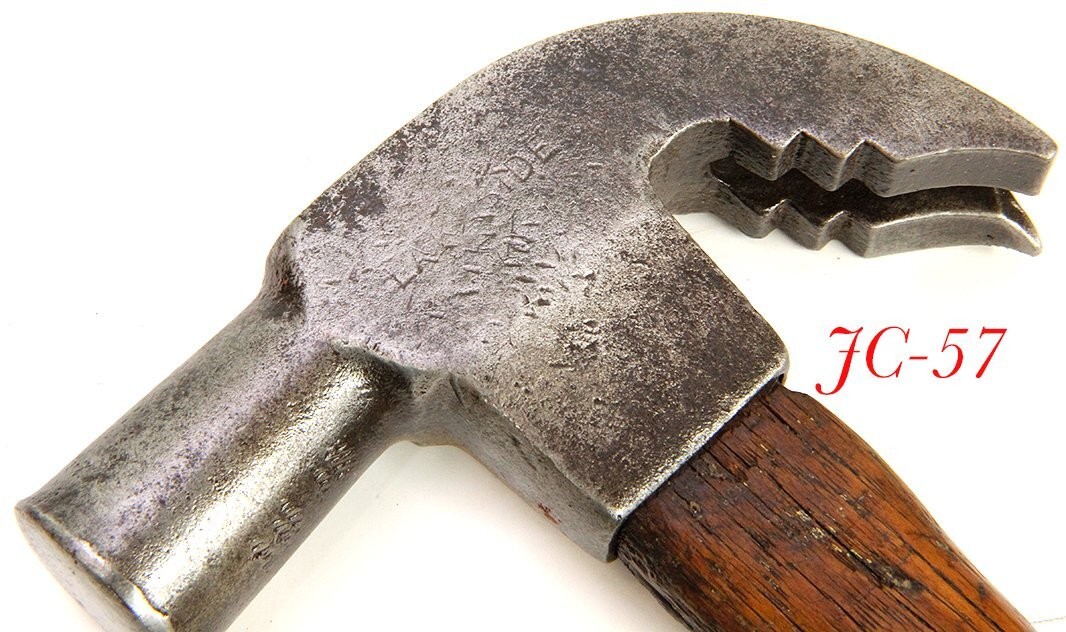 old antique FULTON HEBBLEWIATE STEP CLAW HAMMER tool | eBay