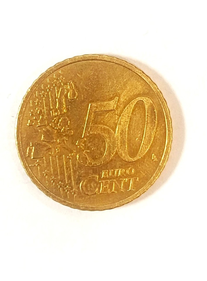 Rare German 50 Euro Cent 2002 Coin with Brandenburg Gate, Letter J | eBay