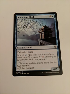 MTG Magic the Gathering Monastery Flock (47/282) Khans of Tarkir Card ...