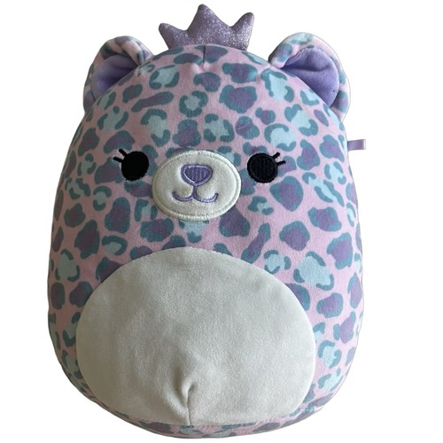 Squishmallows Hera the Cheetah Princess 8" Plush Toy Animal Purple ...