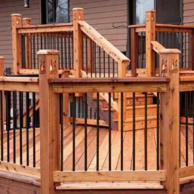 Fortress Vintage 26 in. Steel Round Deck Railing Baluster (10 pk ...