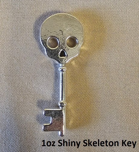1 oz Hand Poured 999 Silver Bullion Bar "Skeleton Key" by YPS | eBay