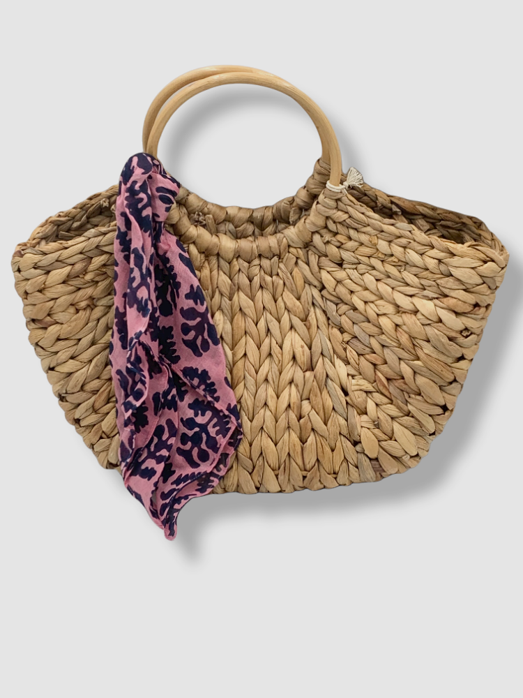 $130 Bujibaja Women's Beige Woven Bangle Handle Handbag Tote Bag | eBay