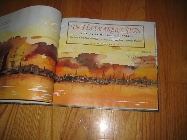 The Hatmaker's Sign : A Story by Benjamin Franklin by Candace Fleming ...