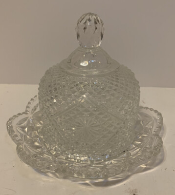 1969 AVON Cut Glass Butter Bell Dish Clean Flawless | eBay