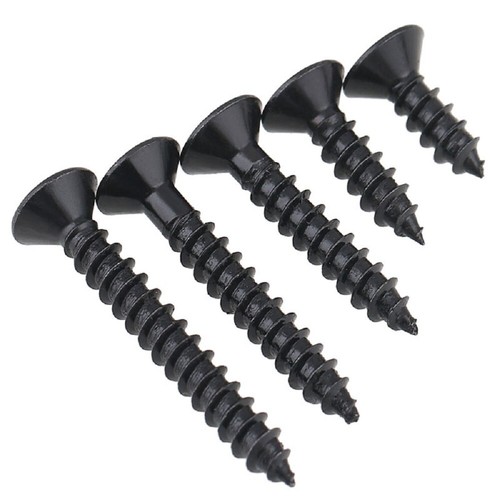 Grade 8.8 - Flat Head Socket Cap Self Tapping Screws Black Zinc - M3 M4 ...