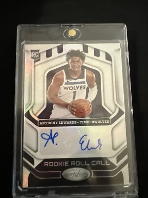 ANTHONY EDWARDS AUTO RC Fresh Faces Rookie Roll call 2020 Certified #FS ...