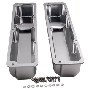 Aluminum VALVE COVERS w/ Bolts FOR FORD BB FE 352 390 406 427 428 Pair ...